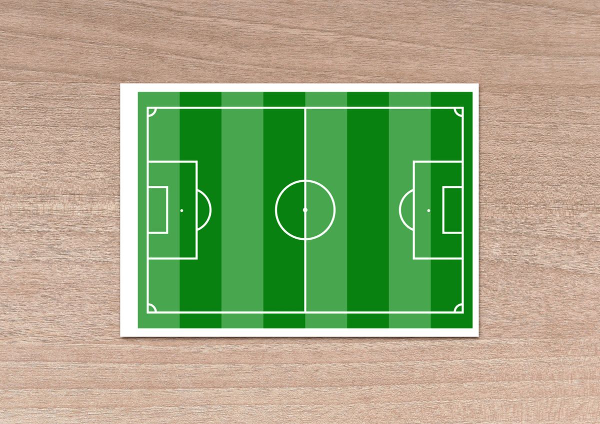 Soccer Field Edible Cake Topper