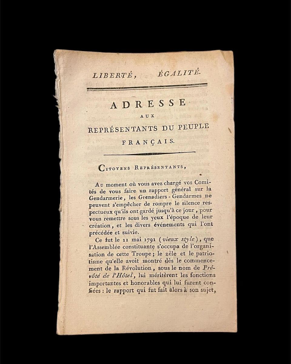 Freedom, Equality, Liberty! - A Call To Arms 1793 Rare French ...