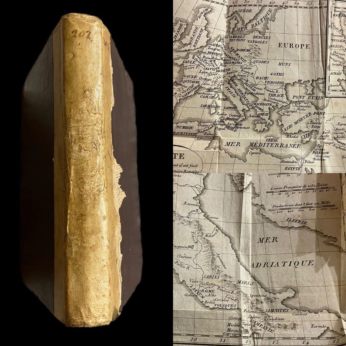 **SOLD** Roman History 1833 w/ 2 Fold-Out Maps Antique Book Rare