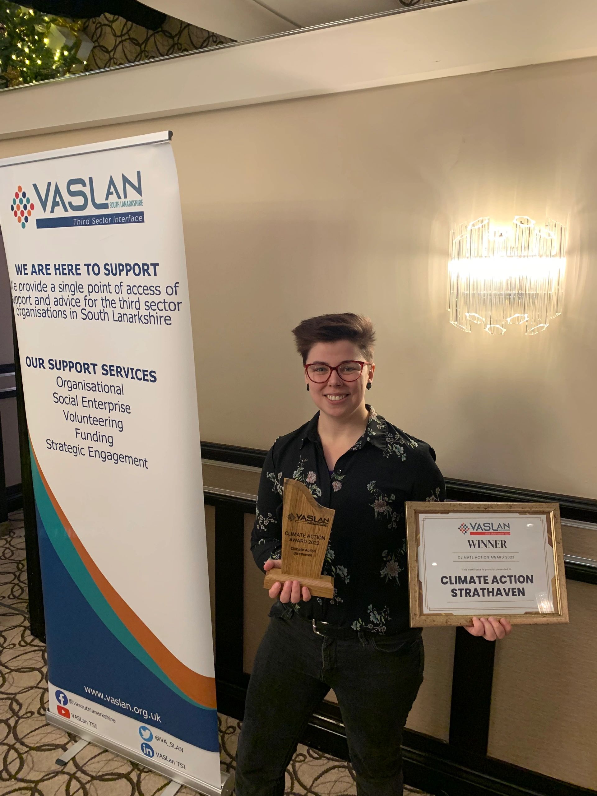 Climate Action Strathaven wins VASLan award