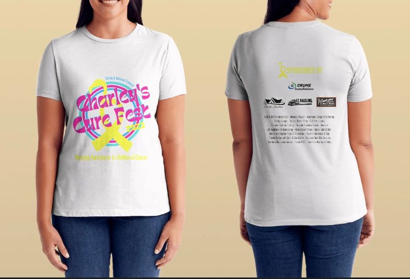 Charley's Cure Fest w/Flamingo Cancer Ribbon