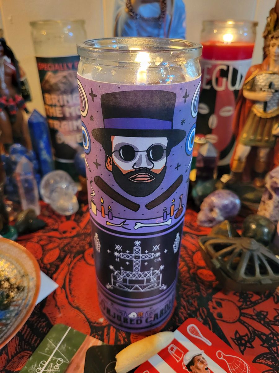 Baron Samedi Candle and Oil-Loa of Transitions, Magic, Fortune, Power ...