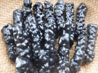 2 BLACK Witch's Torch, Hag Candle, Mullein Torch-Ward, Protect