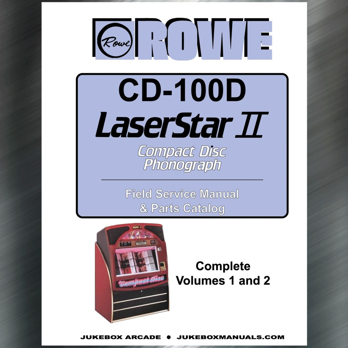 Rowe CD-100D Laser Star II Service Manual and Parts Catalog