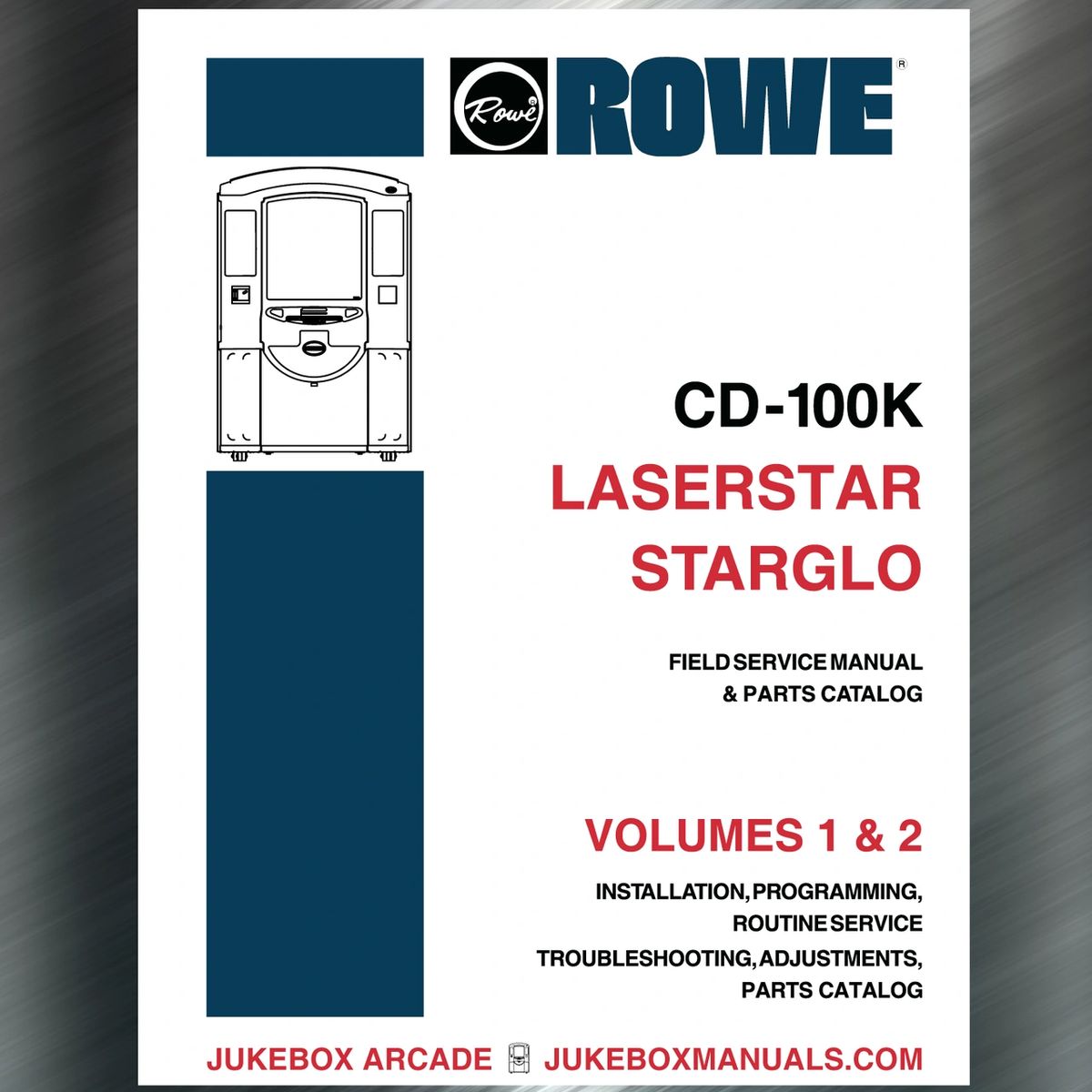 Rowe LaserStar Starglo CD-100K Service and Parts Manuals