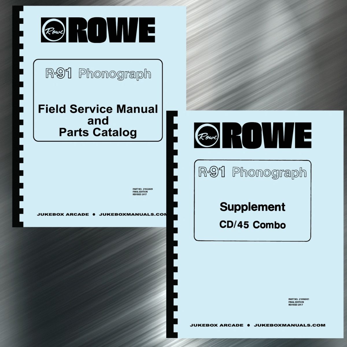 Rowe AMI R-91 Sapphire 91, Golden 91 (1987) Service and Parts Manual ...