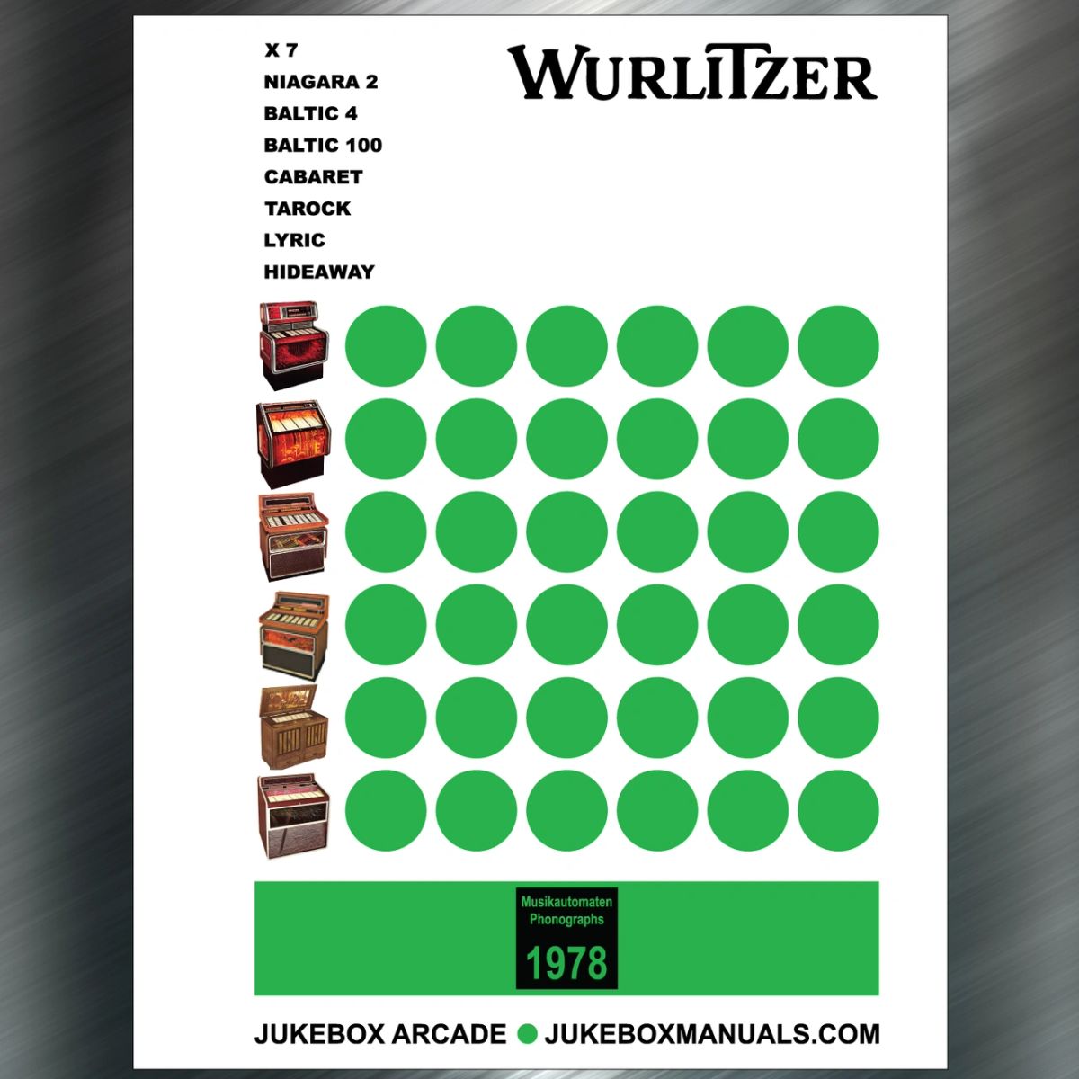 WURLITZER Models for 1978
