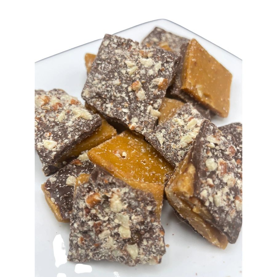 Delicious Dark Chocolate Toffee - Barb's Buttery Toffee
