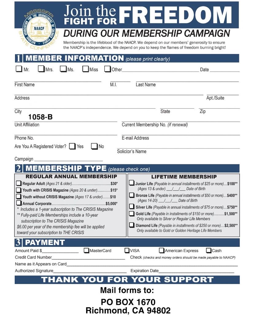 Join the Fight for Freedom | Membership Application