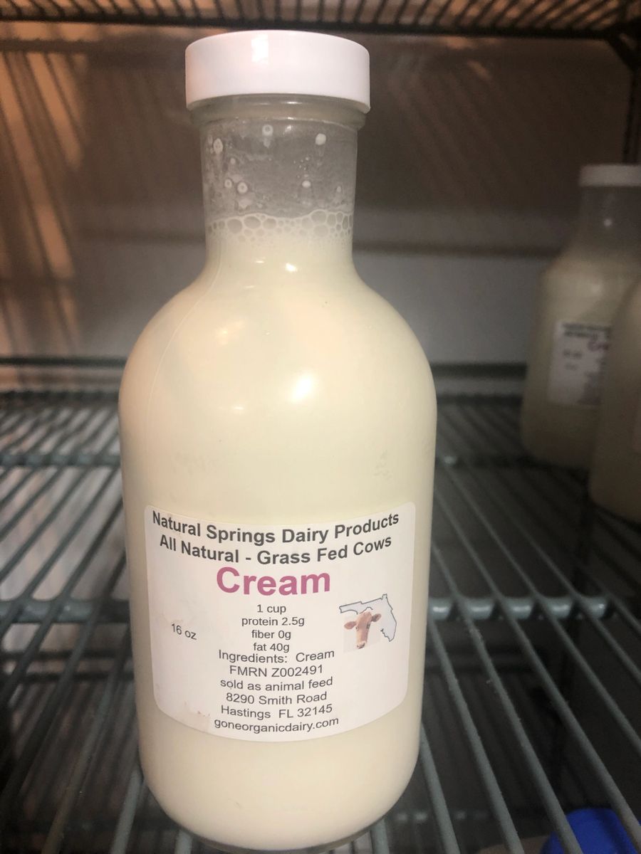 Raw Cream - 16 oz & 64oz