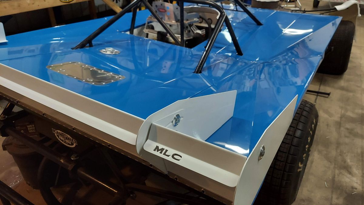 Aluminum 72" x 8" Dirt Latemodel Spoiler with 8" break away