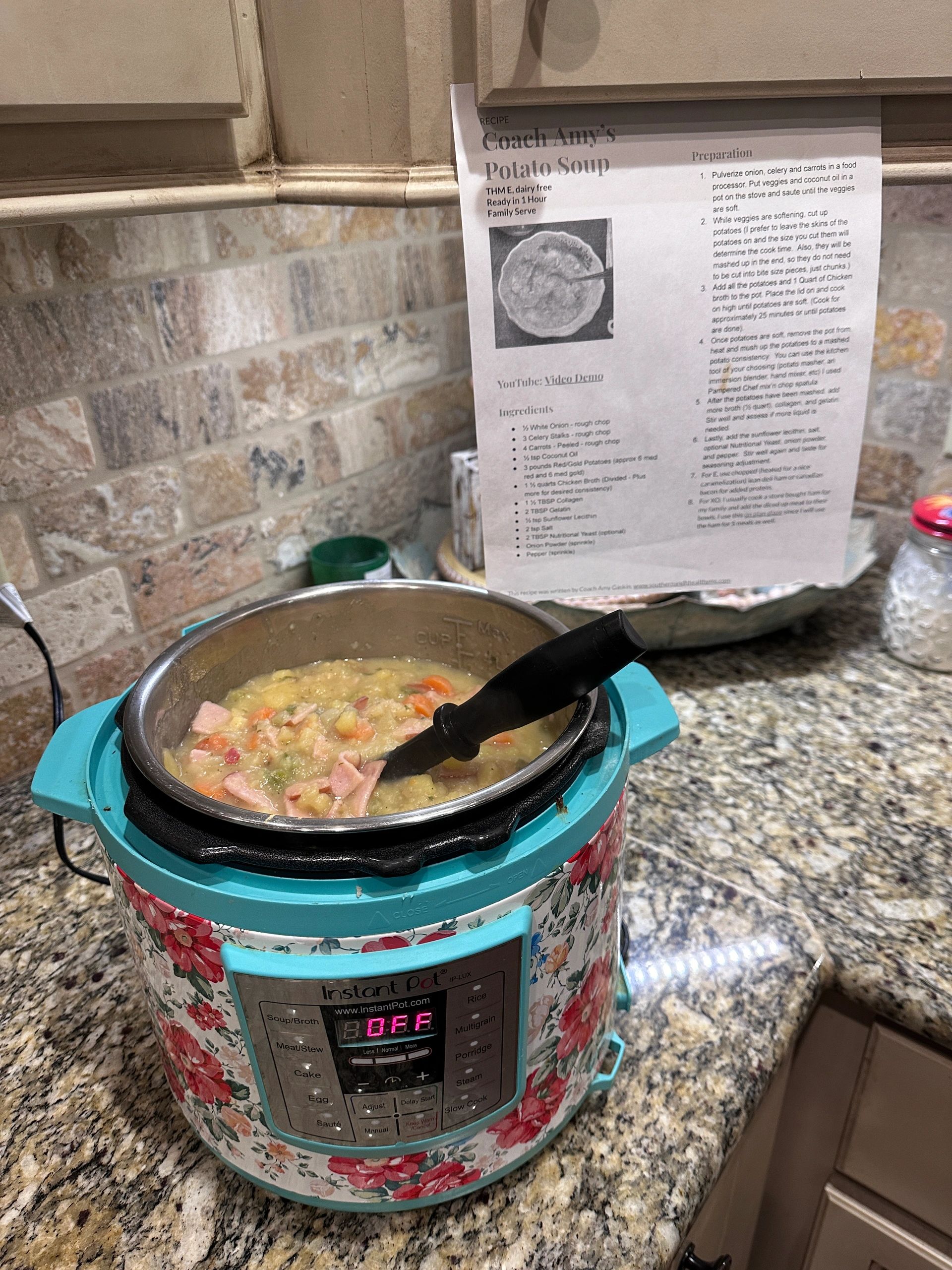 Coach Amy’s Potato Soup