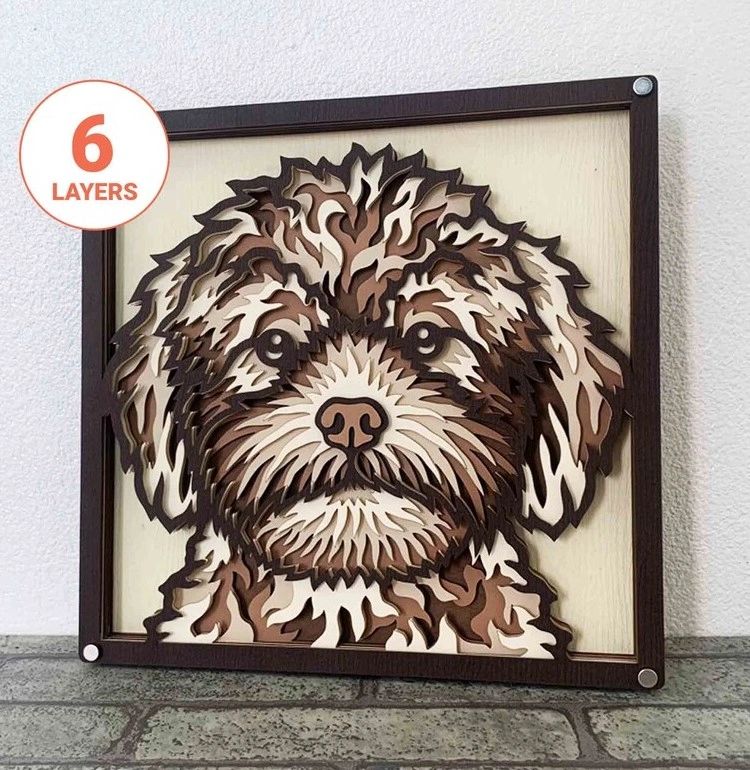 WOODEN LAYERED TAKE HOME KIT: Cavapoo