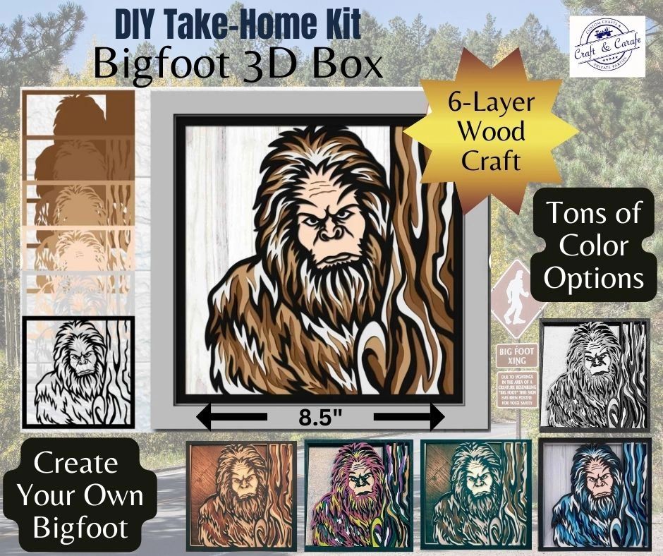 DIY TAKE HOME KIT: Bigfoot 3D Box