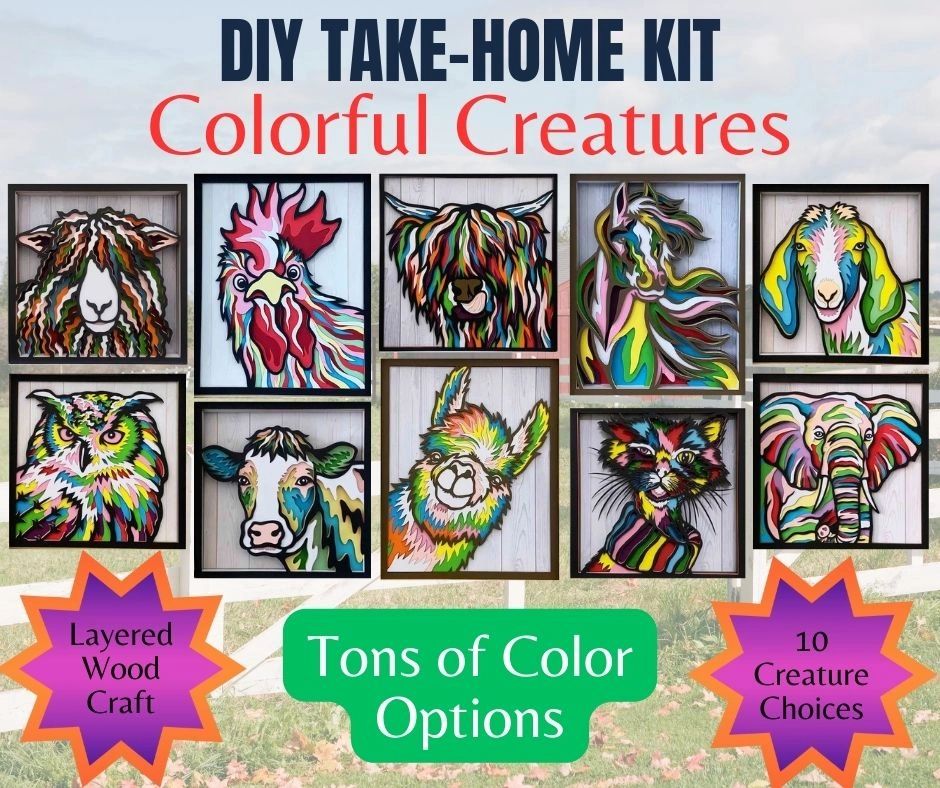 DIY TAKE HOME KIT: Colorful Creatures