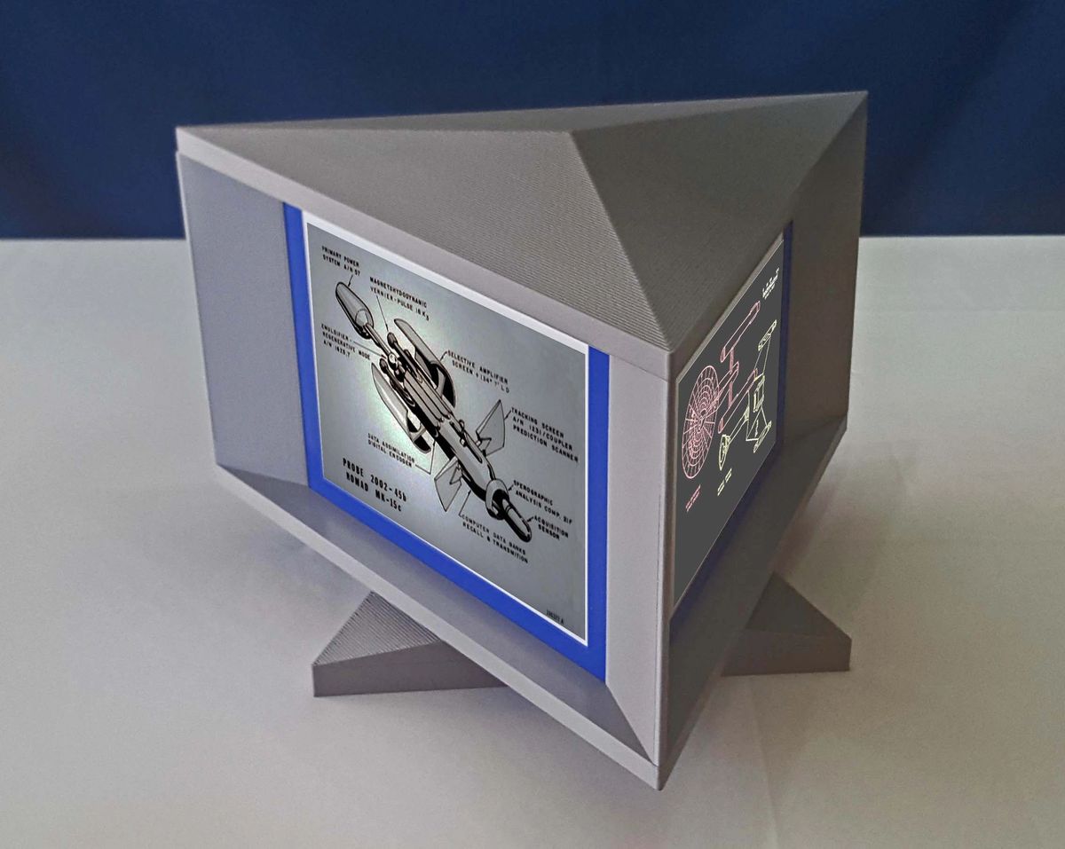 Trek TOS Inspired Briefing Room Tri-Viewer Prop Replica FULL SIZE with ...