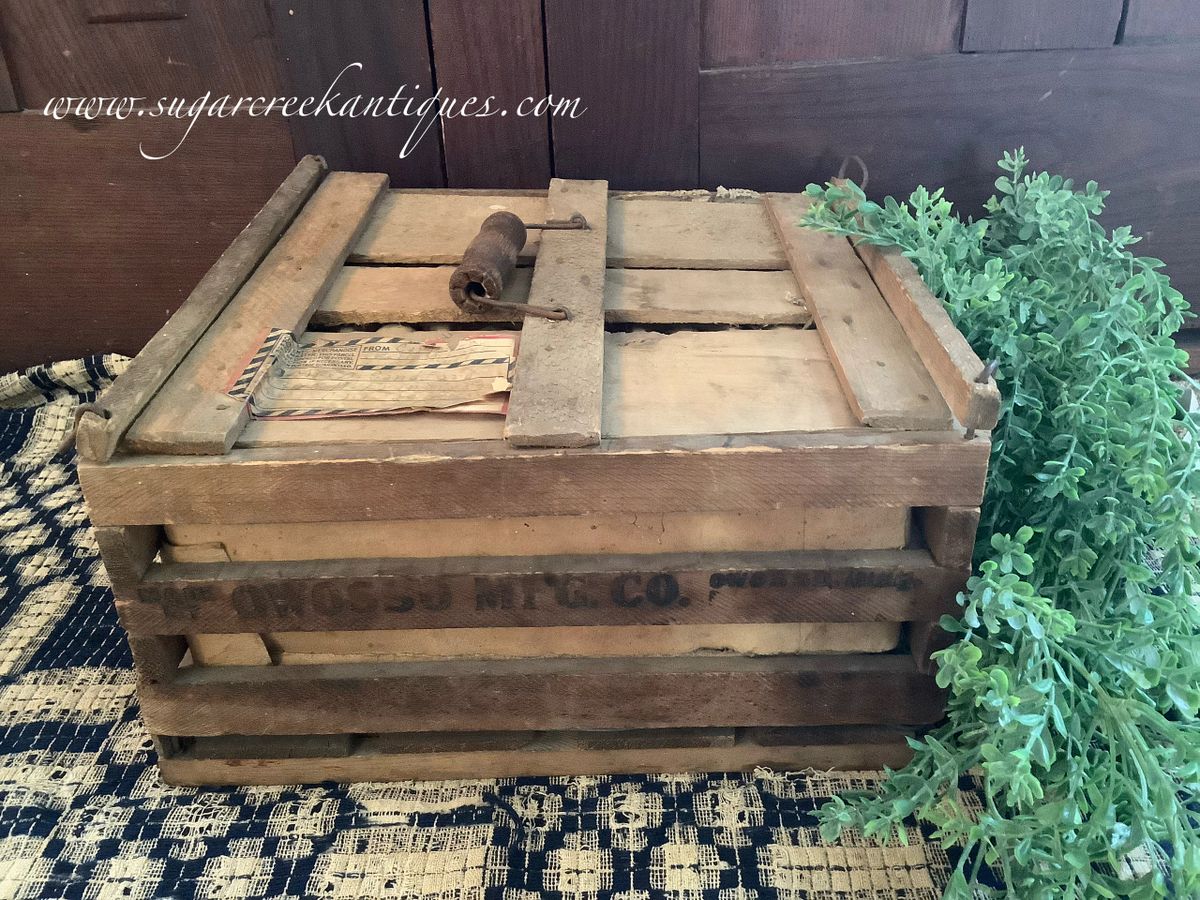 ANTIQUE EGG CRATE