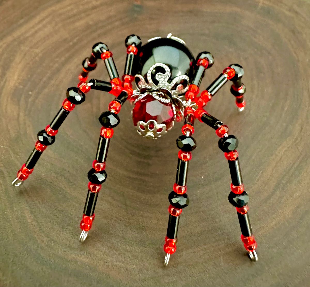 Small Black Onyx Twisted Spider