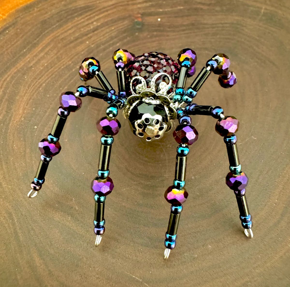 Small Purple Berry Twisted Spider