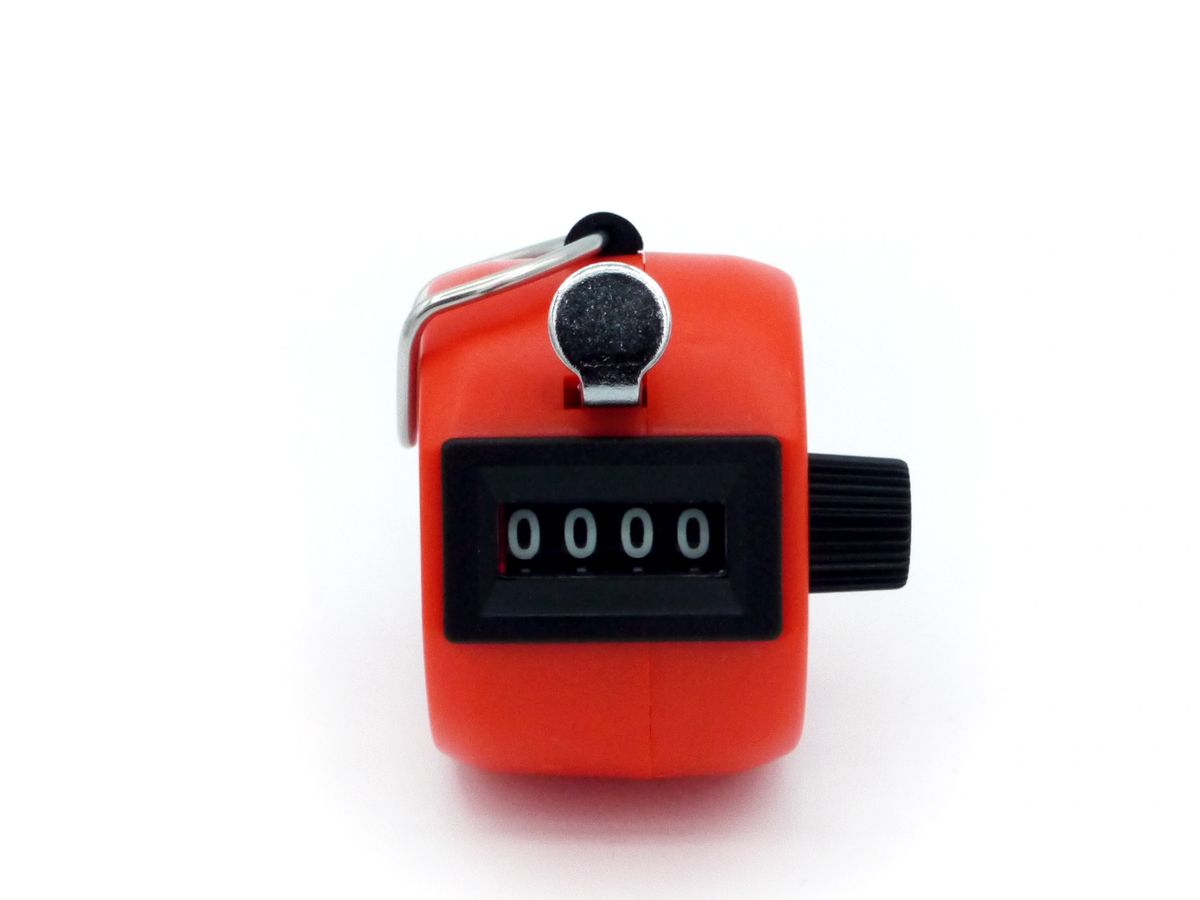 Tally Counter Red Handheld