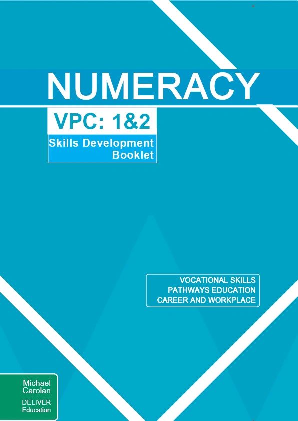Numeracy VPC: 1&2 Skills Development Booklet