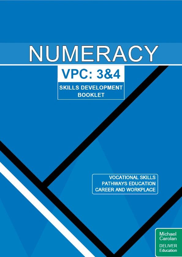 Numeracy VPC: 3&4 Skills Development Booklet