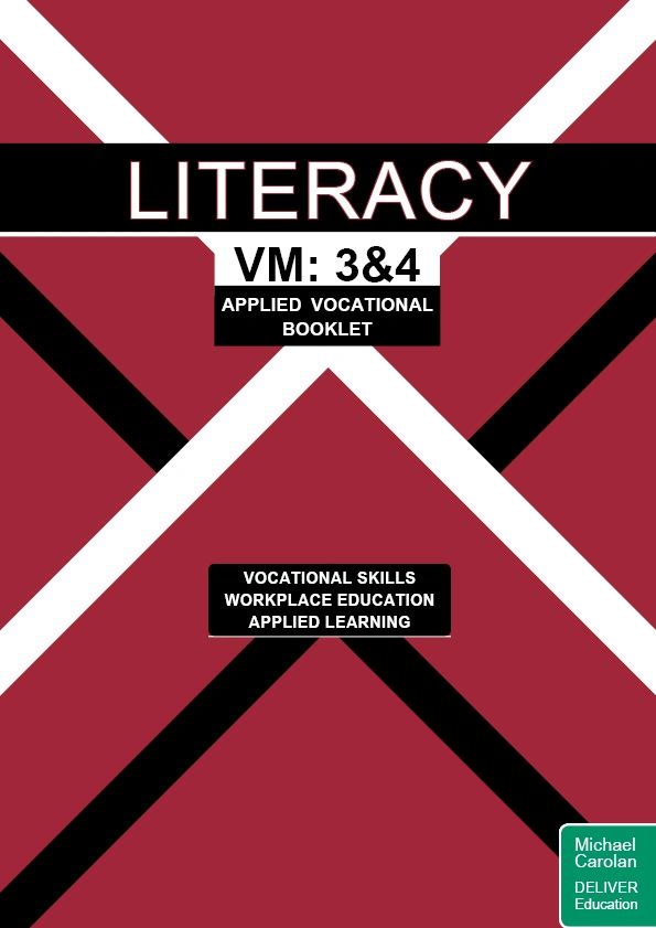 Literacy VCE:VM 3&4 Applied Vocational Booklet