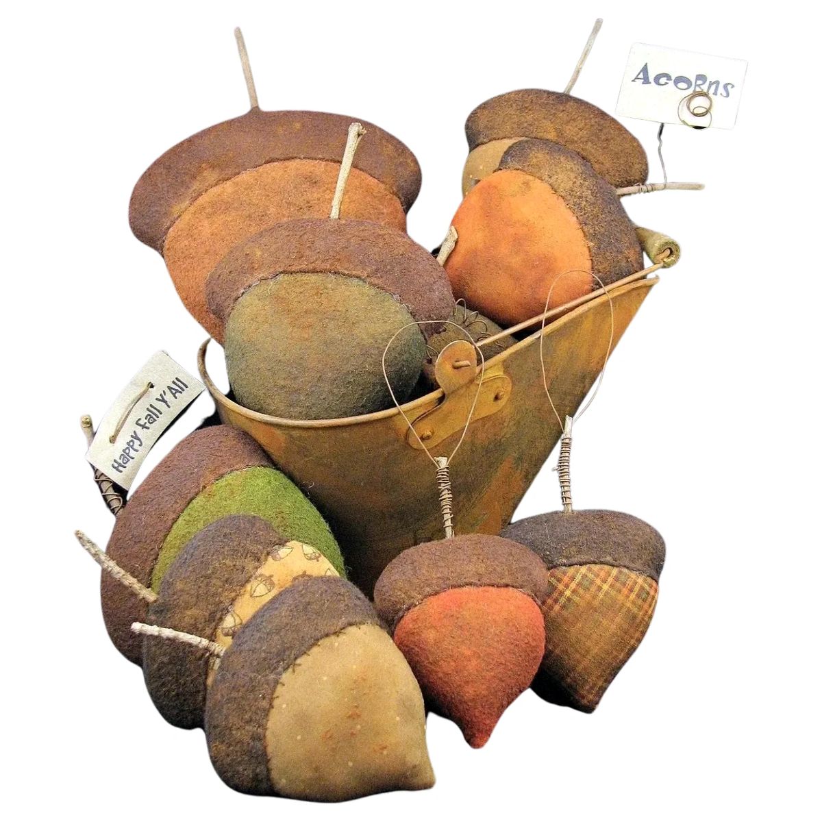 Acorn Ornaments Bowl Fillers E-Pattern PDF Instant Download