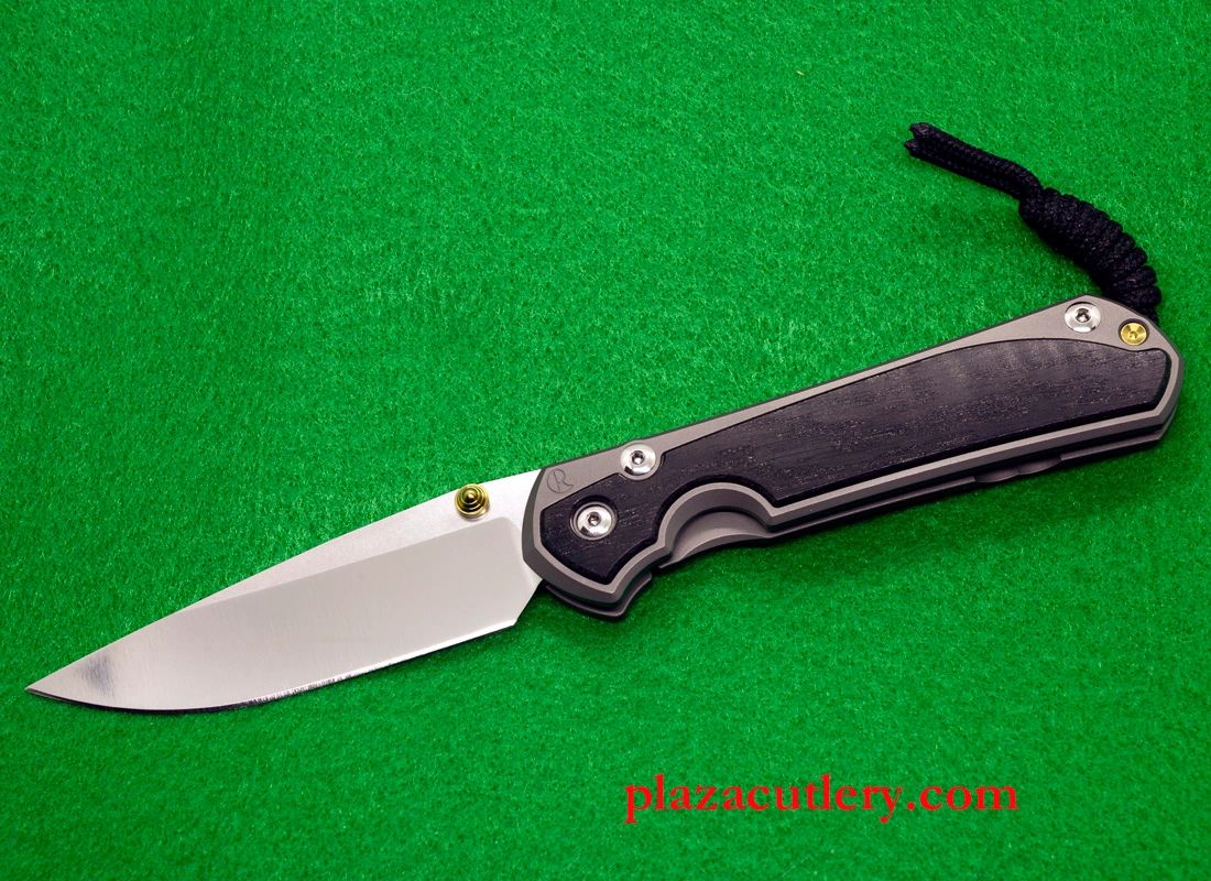 Chris Reeve Lg Sebenza 31 Bog Oak Inlay and Drop Point Blade