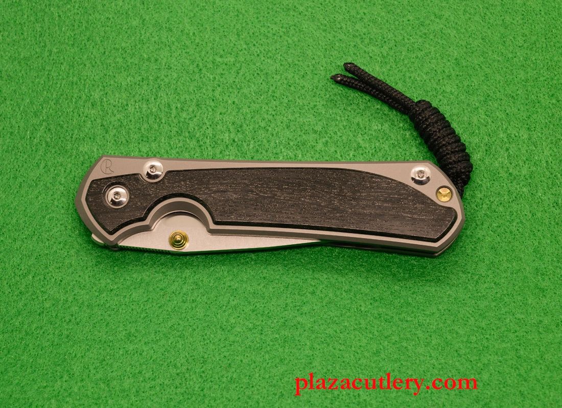 Chris Reeve Large Sebenza 31 DP with "Bog Oak" Wood Inlay