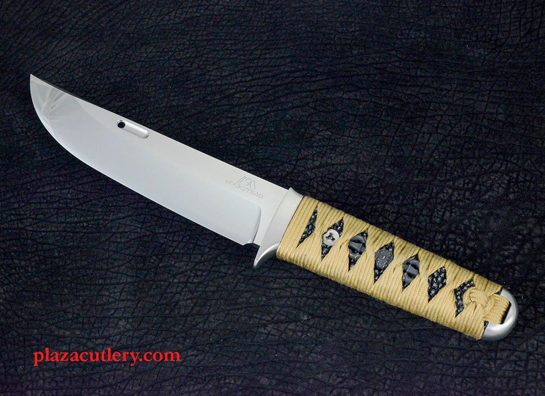 Rockstead UN-ZDP Tanto with Gold Wrap