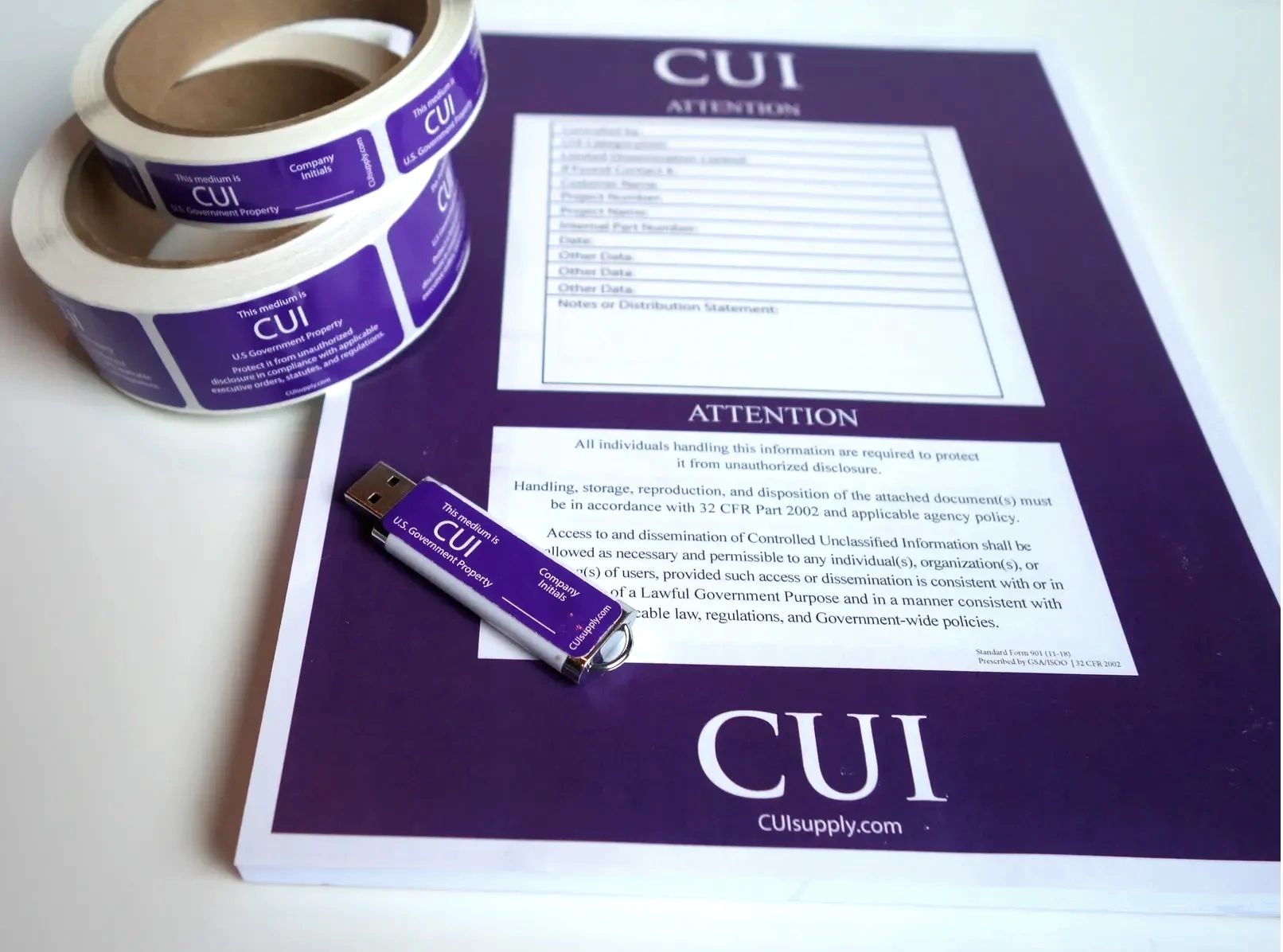 Buy CUI Labels, Coversheets and more (SF 901,902,903 )