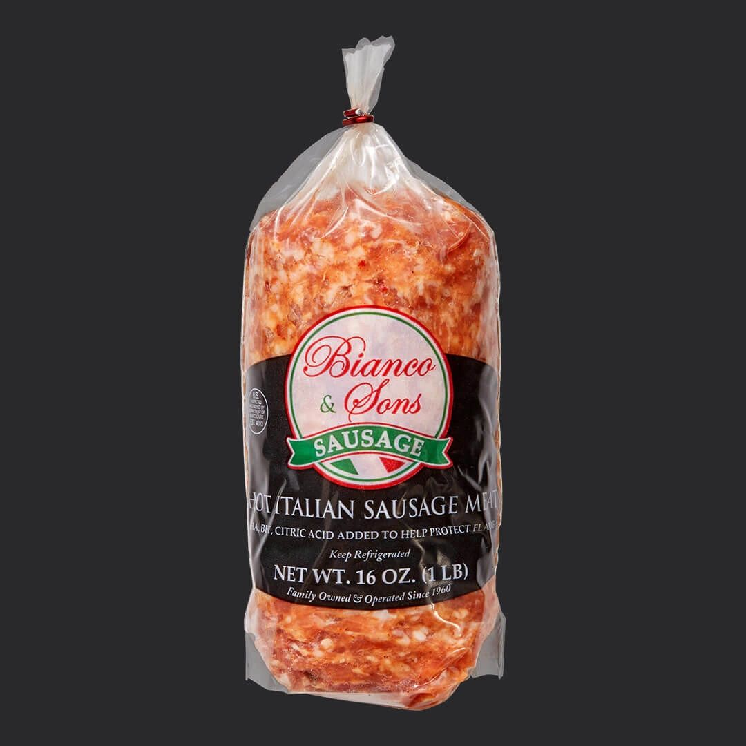 Hot Sausage Meat Chubs 5 x 1#