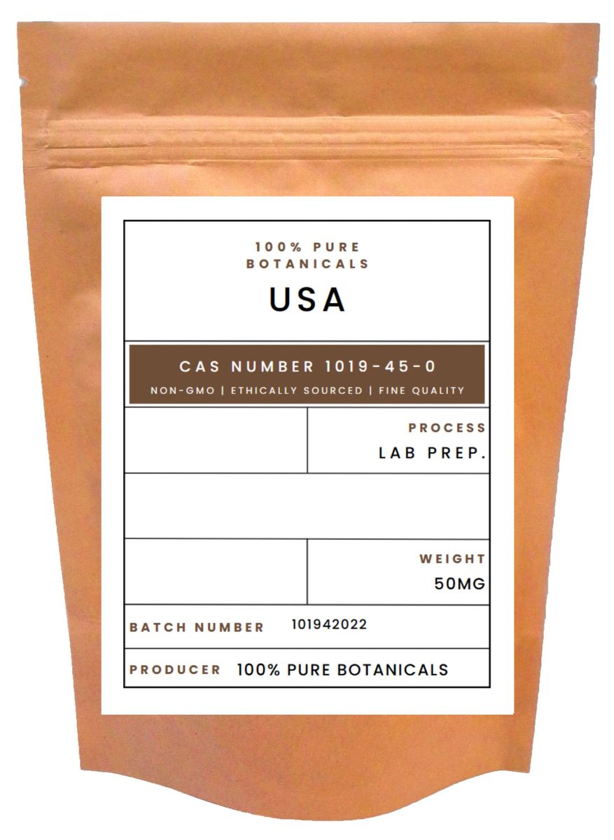 100% PURE BOTANICALS® || CAS NUMBER 1019-45-0 || 50MG || USA || INDIA ...