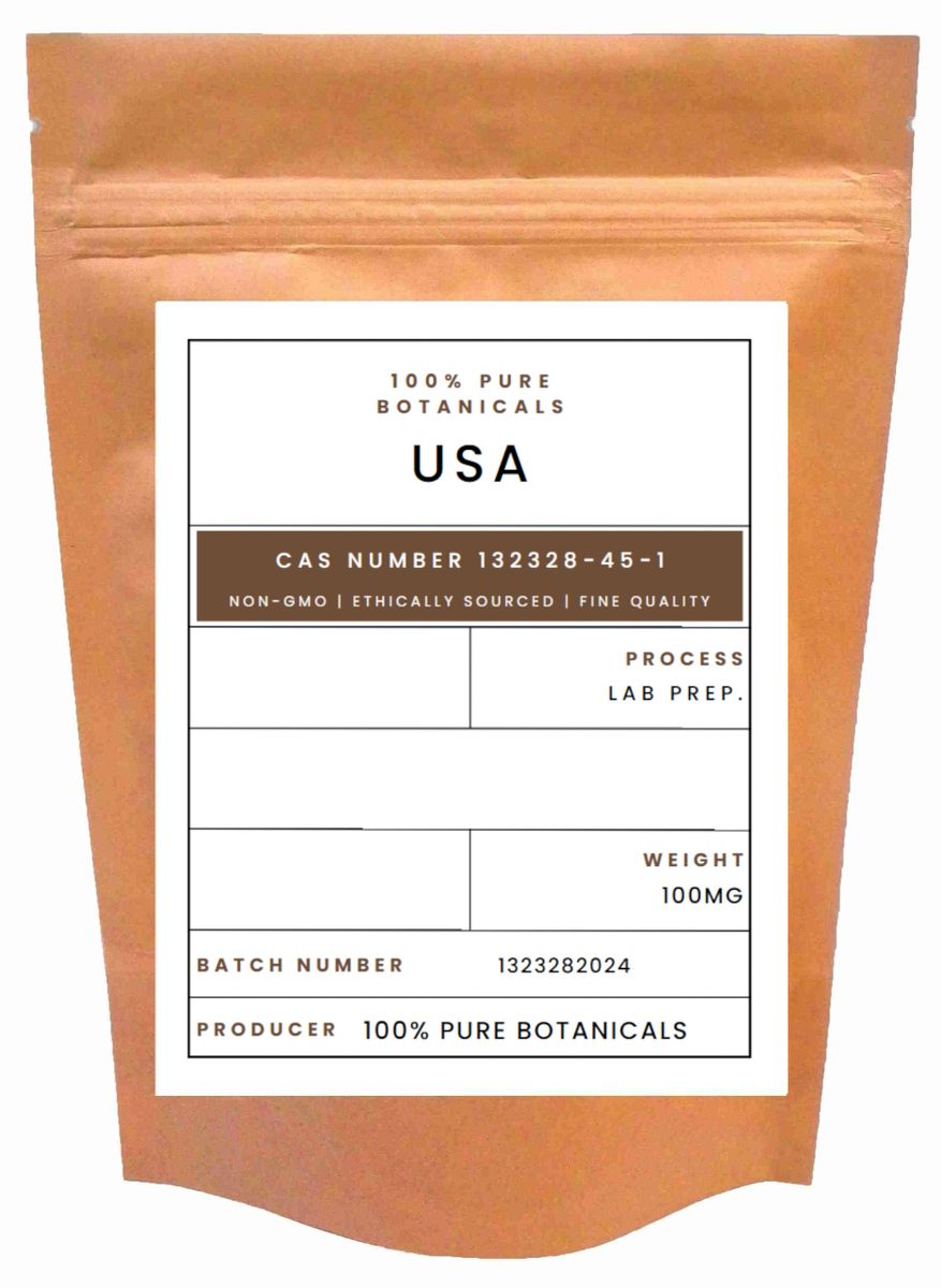 100% PURE BOTANICALS® || CAS NUMBER 132328-45-1 || 100MG || USA ...