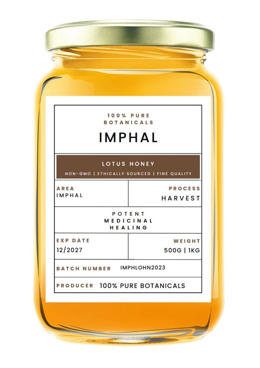 100% PURE BOTANICALS® || LOTUS HONEY || IMPHAL || INDIA || 500GRAMS ...