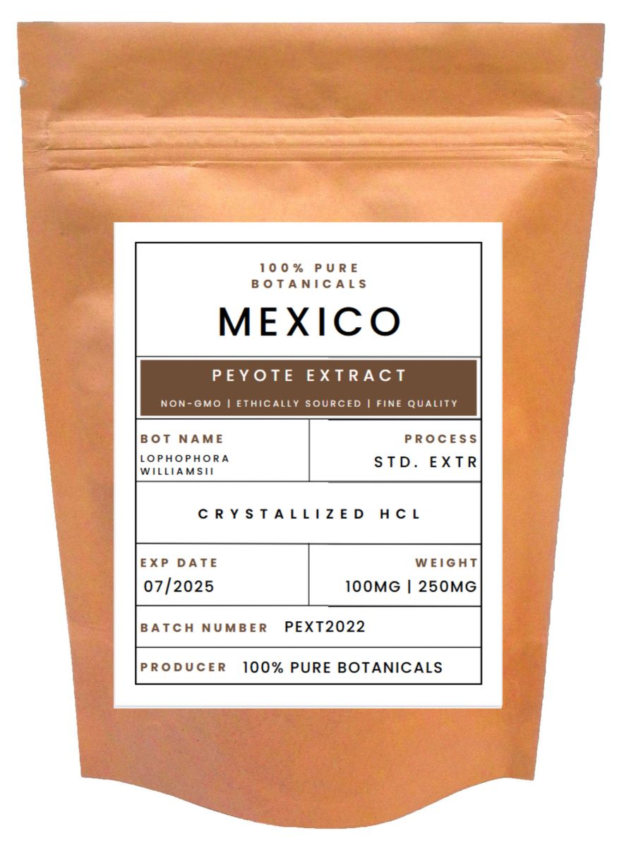 100% Pure PEYOTE Extract Crystallized HCl Lophophora williamsii Mexico ...