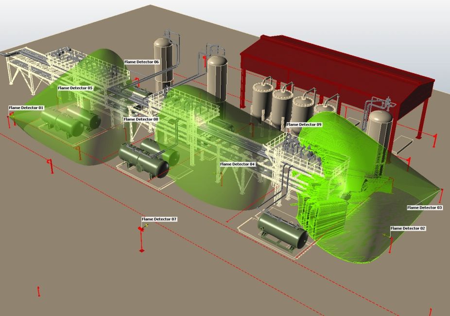 Detector Mapping Studies | Fire & Gas Detection Solutions