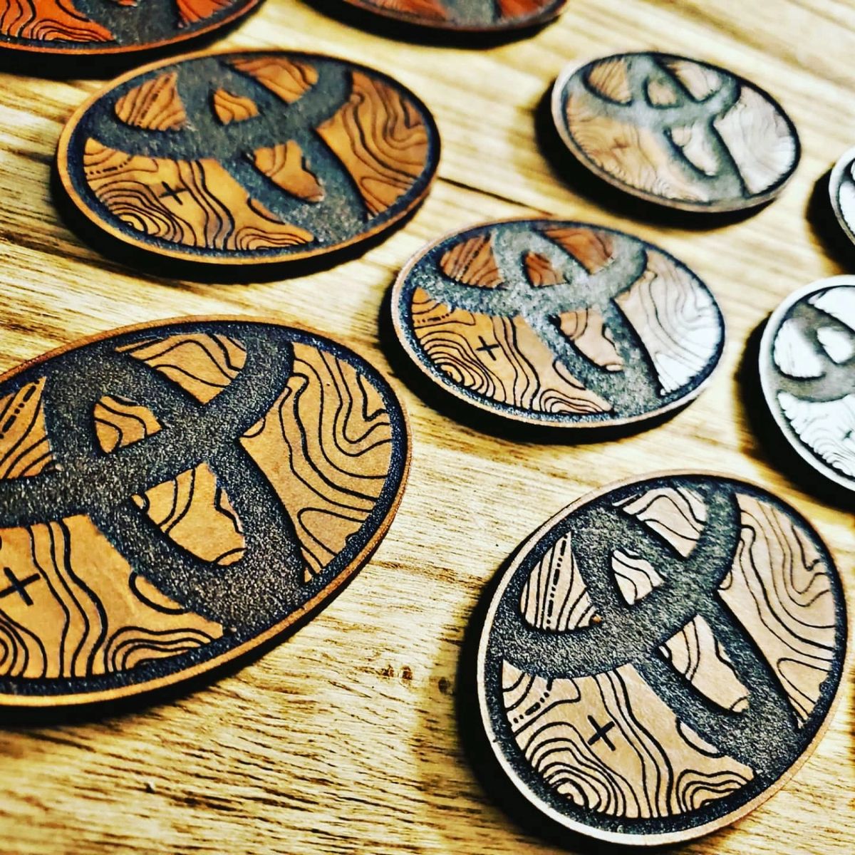 Yota Topographic Leather patch