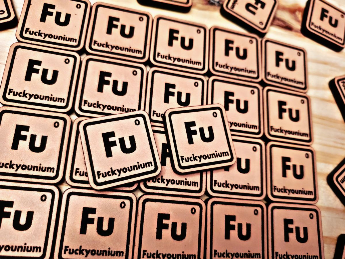 FU Periodic Table leather ranger eyes