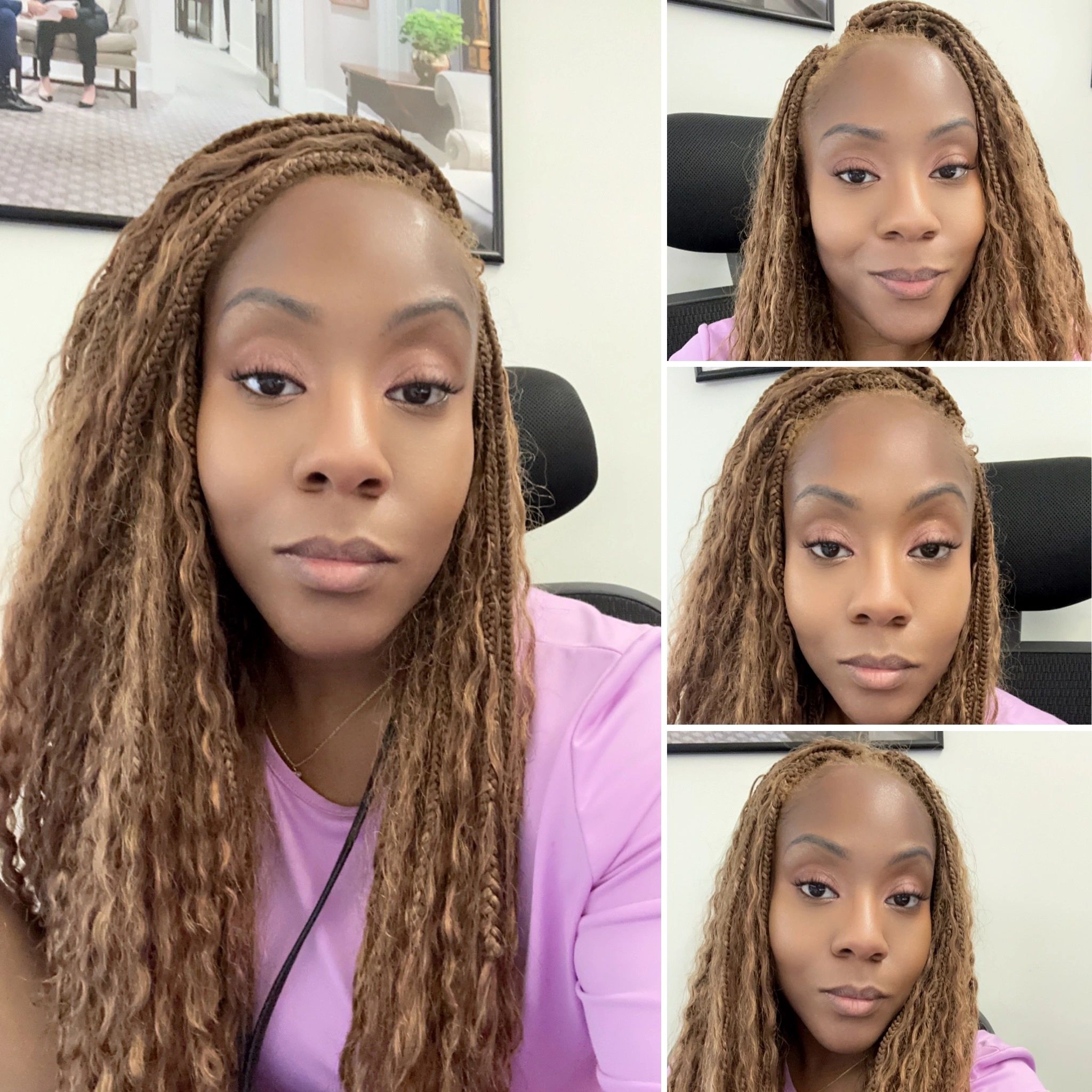 Illusion Box Braid Method Human with Crochet Box Braids or Locs