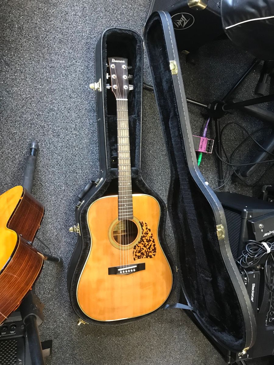 Ibanez AW-30 acoustic dreadnought guitar handcrafted in Japan all solid ...