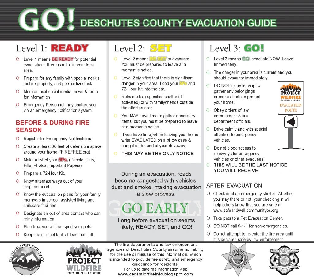 Deschutes County Fire Evacuation Guide