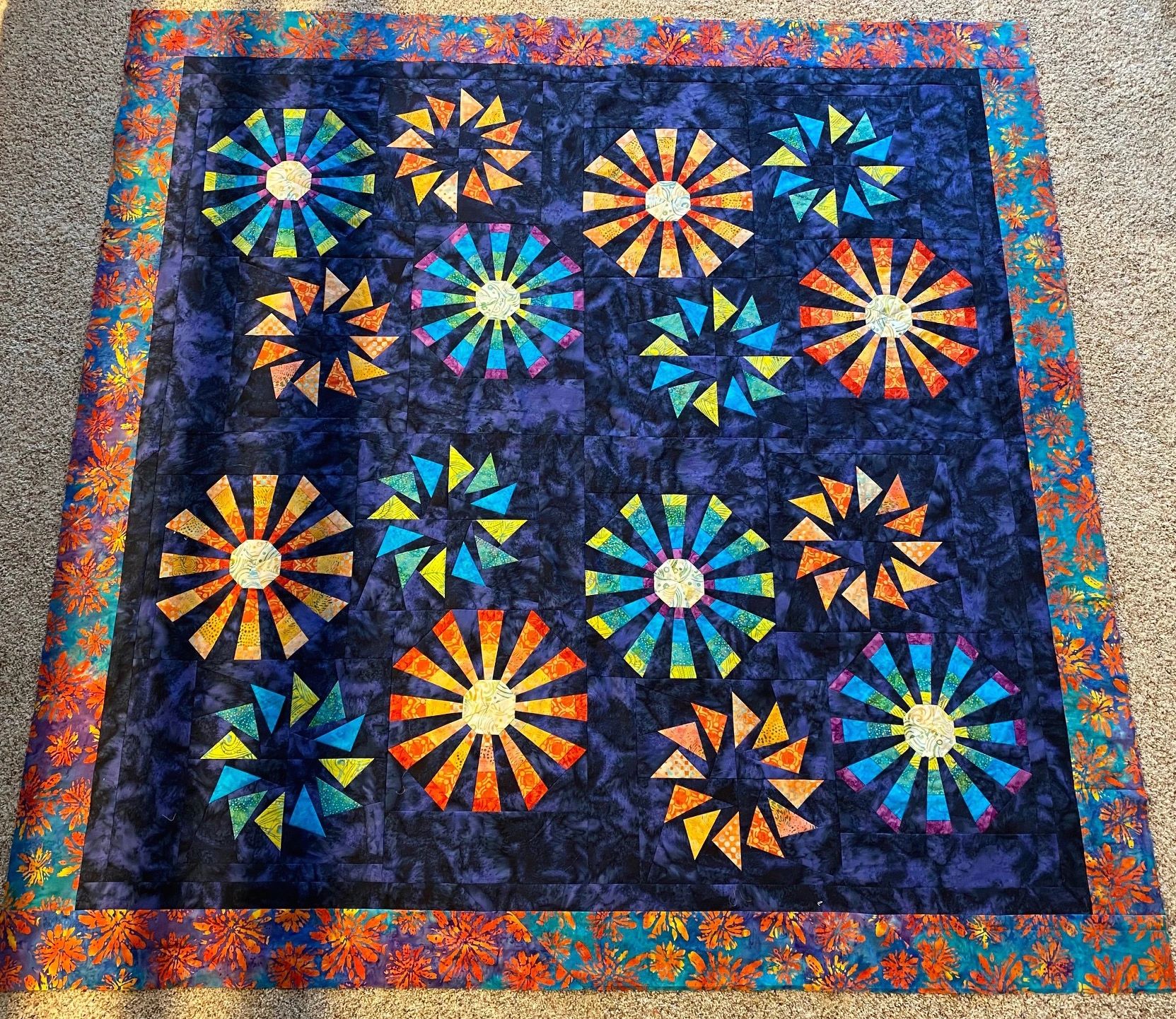 Happy New Year! Fireworks Quilt
