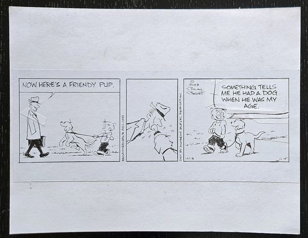 October 18, 2023 original Red and Rover daily comic strip