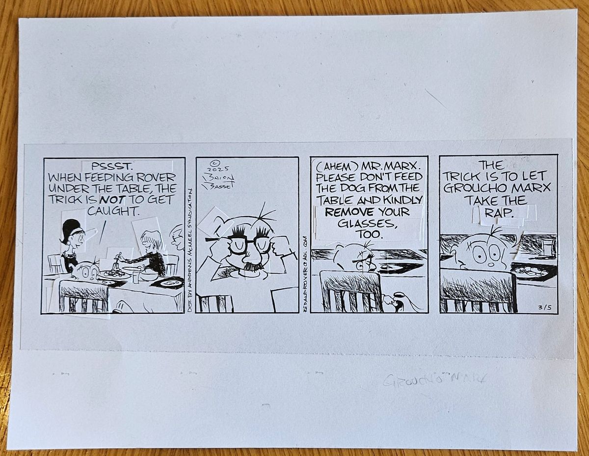 March 5, 2025 original Red and Rover daily comic strip