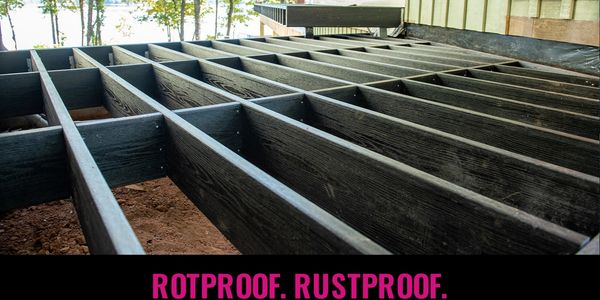 100% ROT PROOF deck frame