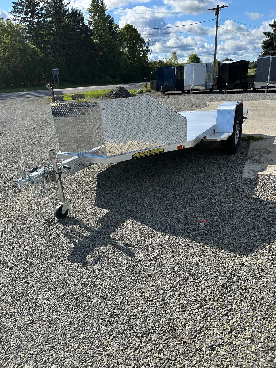 2026 Aluma All Aluminum 2 Place Motorcycle Trailer MC210