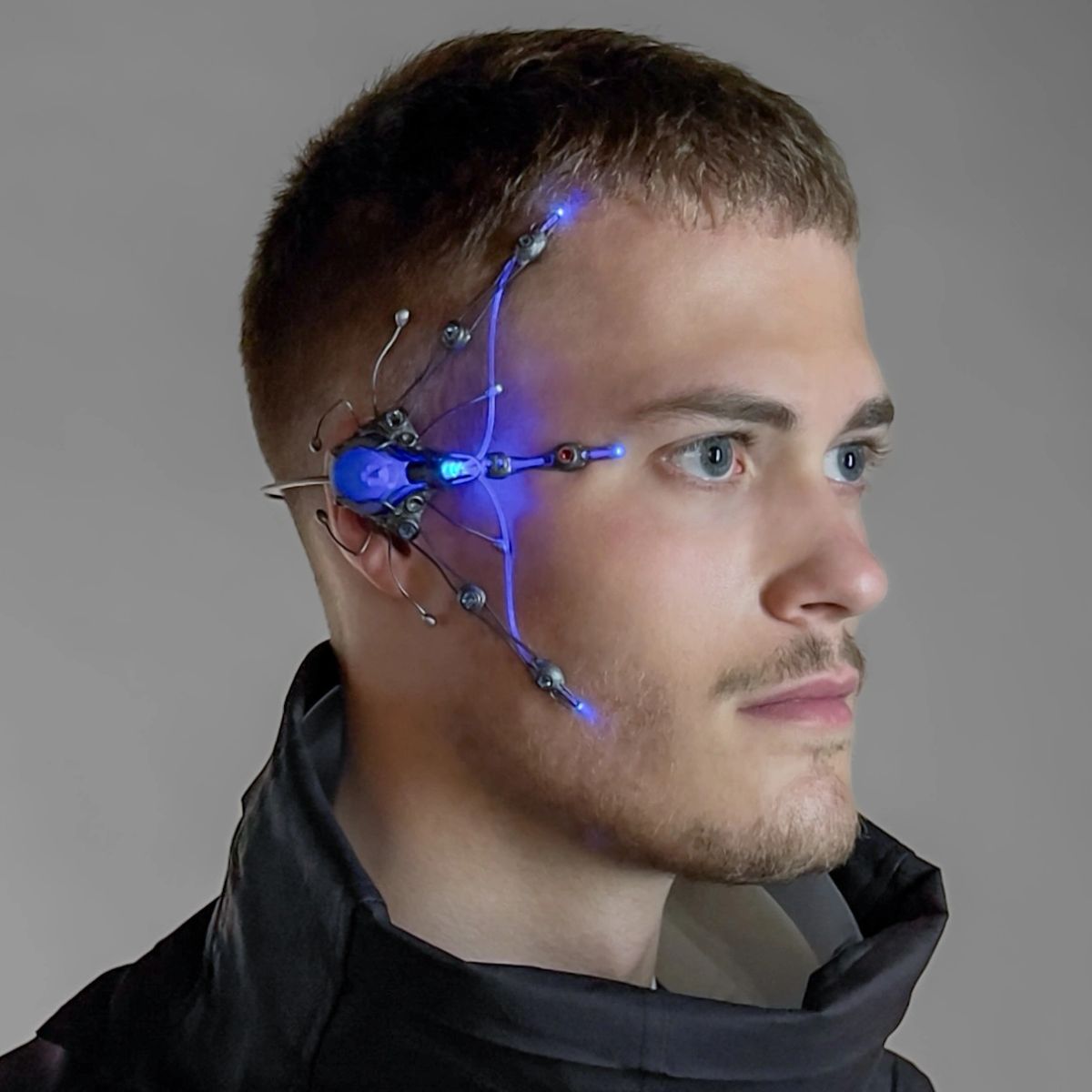 Starburst fibre optic head system in steel colour