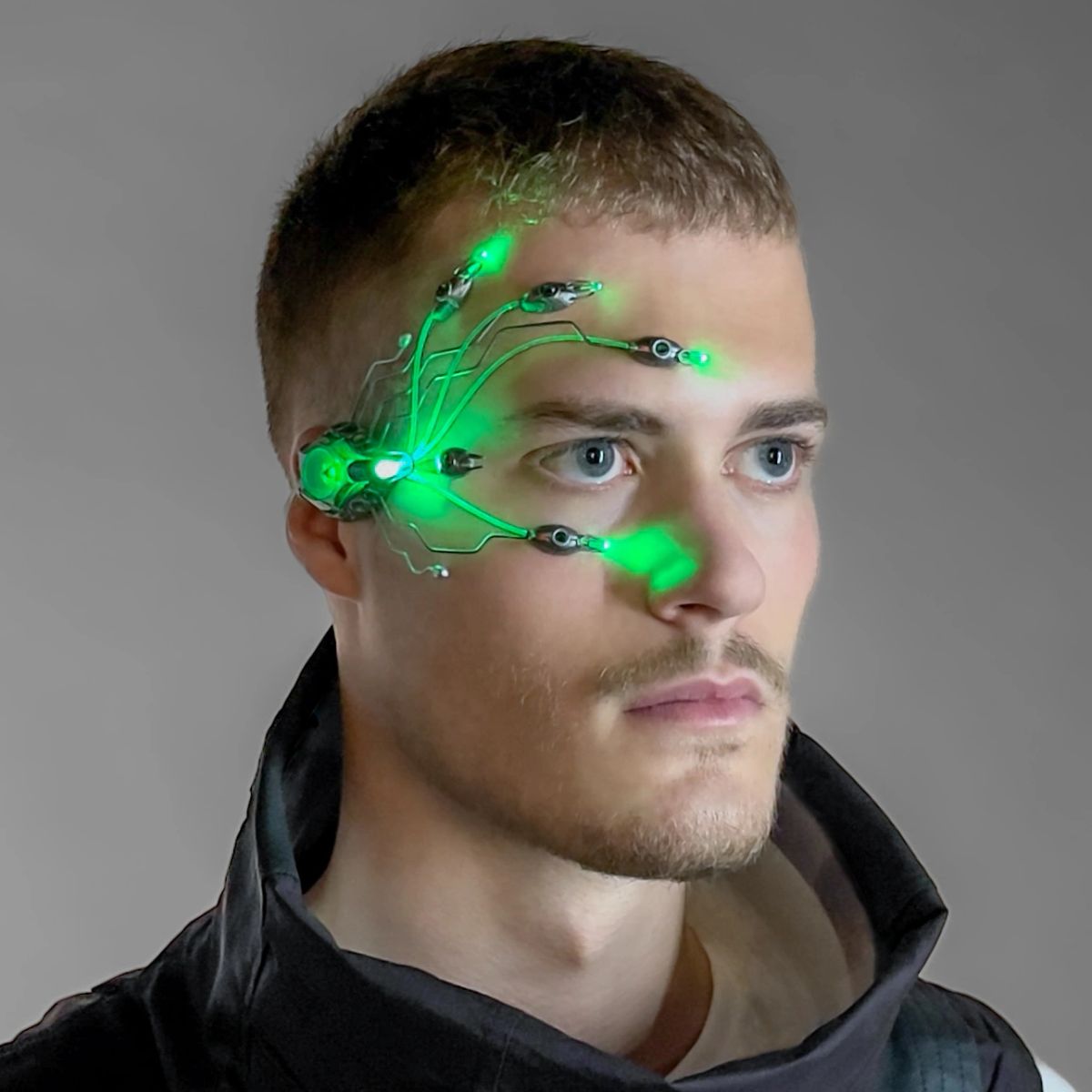 Meta-tec fibre optic head system in steel colour